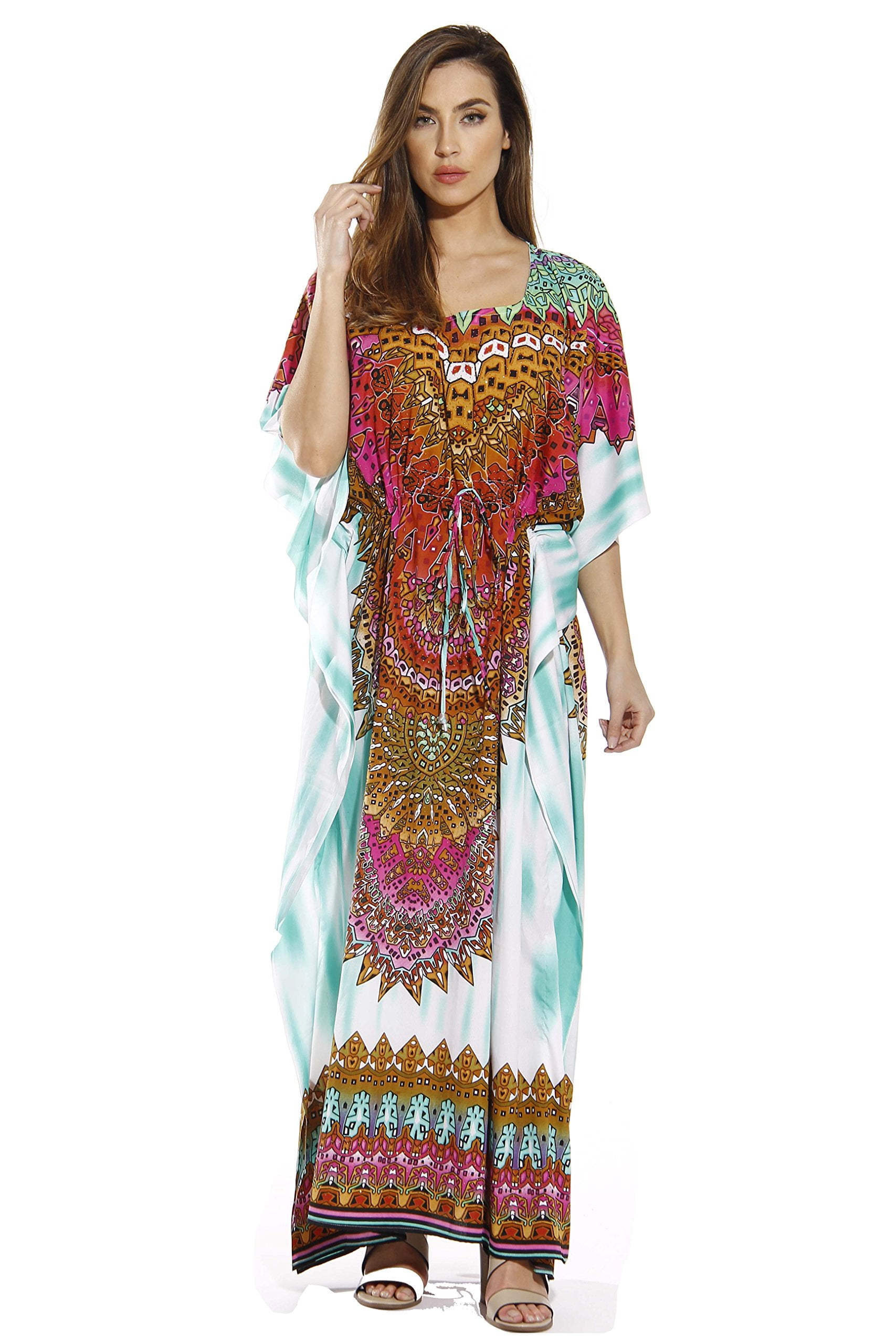 Riviera Sun Caftan / Caftans for Women (Print 9, 2X) - Walmart.com