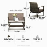 Four Seasons Courtyard Nantucket Outdoor Furniture, 4 Piece All Weather ...