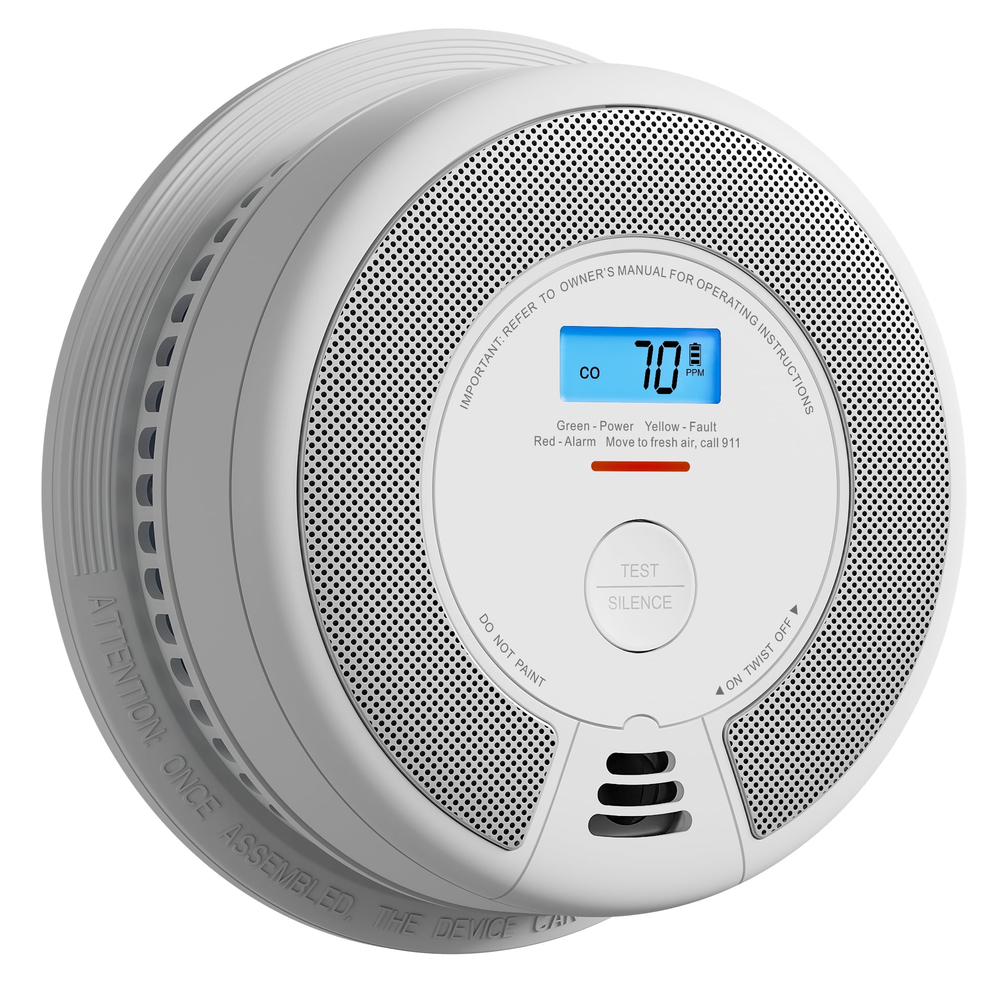 X-Sense Smoke and Carbon Monoxide Alarm Combo, 10-Year Battery Powered ...