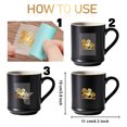 9Pcs Nickel Self-adhesive Picture Stickers Metal Decals Golden Mixed ...