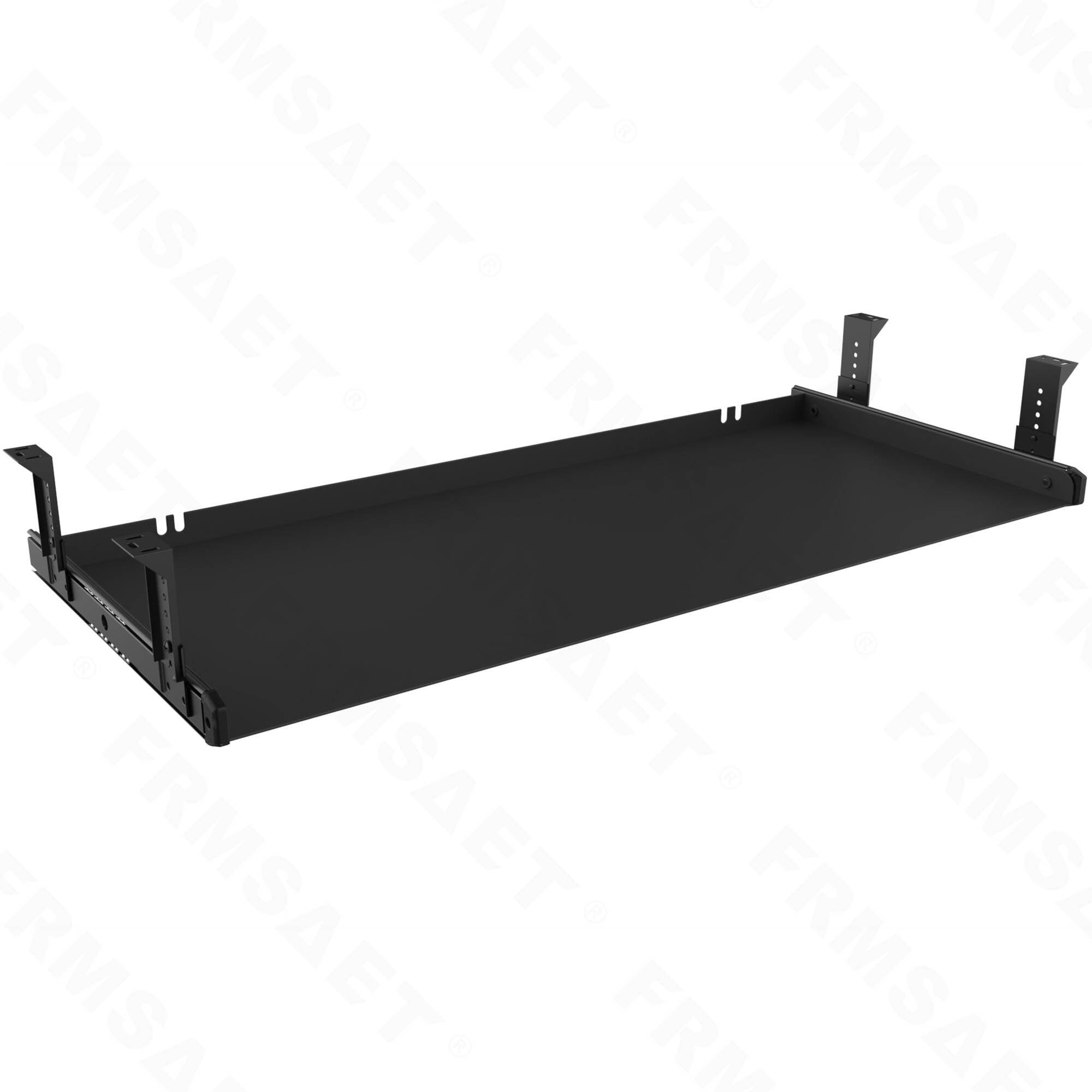 FRMSAET Under Desk Keyboard Tray 20/24/30 inches Heavy-Duty All-Metal ...