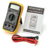 Electrical Digital Multimeter LCD Voltmeter - AC DC Voltage Current ...
