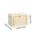 Oxford Cloth Storage Box for Clothes and Quilt Storage, Blue Khaki ...