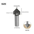 Woodworking Tool Diamond V Type Mdf Router Bit Pcd Cnc Wood Milling ...
