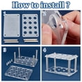 Acrylic Laboratory Test Tube Rack 201 Stainless Steel Column Support ...