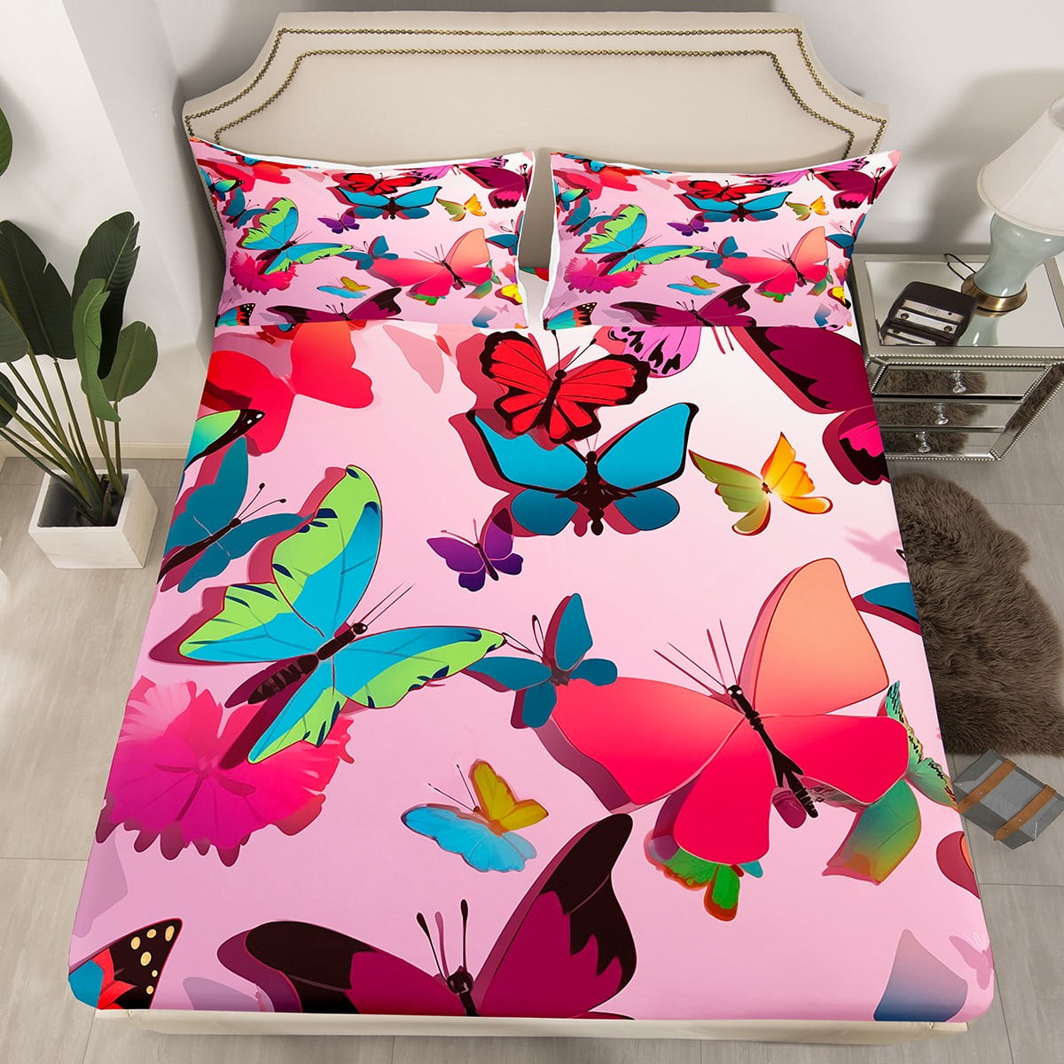 Click here for Yst Kids Hippie Butterfly Bedding Set Twin aesthet... prices
