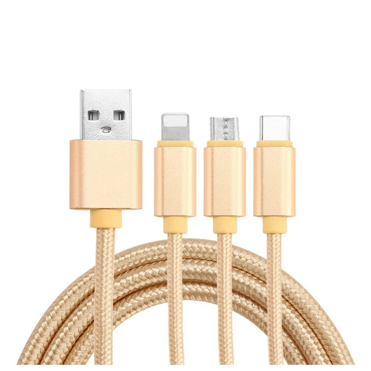 Cable de Carga 3 en 1 Elegate Micro USB Tipo C Lightning WI70 | Bodega Aurrera en línea