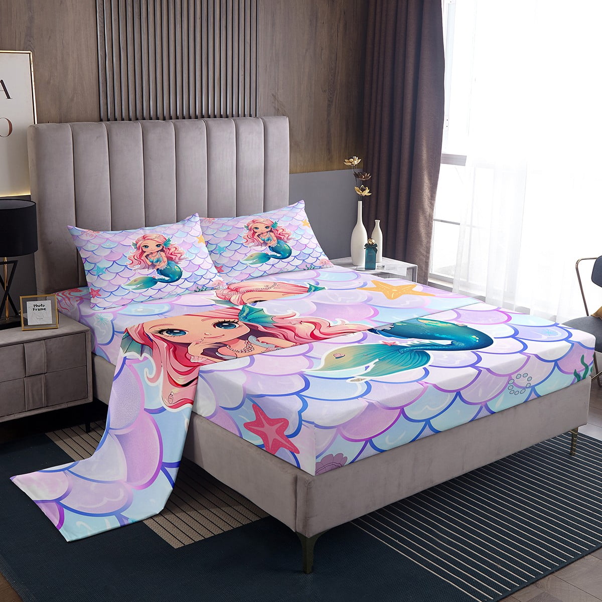 Click here for Erosebridal Mermaid Tail Twin Bedding Sets For Gir... prices