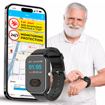 Seculife New 2026 Elderly Fall Alert SOS Smartwatch, Medical Alert, 2 ...
