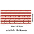4th of July Tablecloth, Oimcto Red & White Striped with Blue Star Field ...