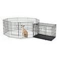 Midwest 8 Panel Black Exercise Pen with MAX Lock Door - Walmart.com
