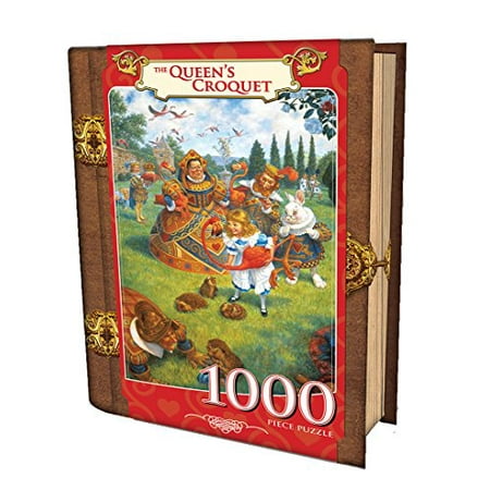 MasterPieces The Queen's Croquet - Alice in Wonderland 1000 Piece Book ...