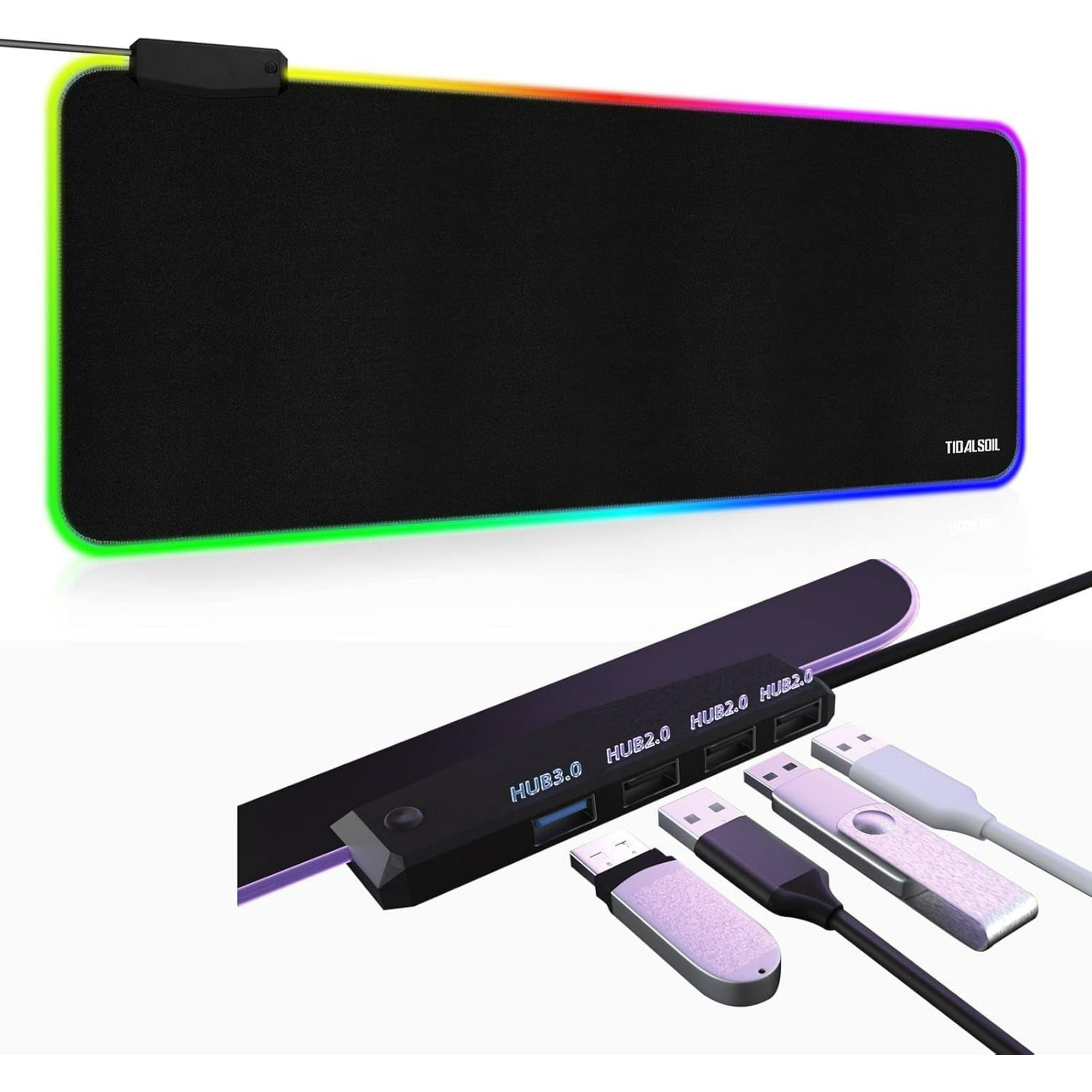 Click here for Proxxi Rgb Gaming Mouse Pad With 4-Port Usb Hub An... prices