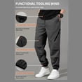 AGKIZG Solid Color Men's Cargo Pants Elastic Drawstring Waist Multi ...
