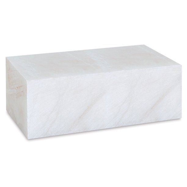 Sculpture House Opaque White Alabaster - 2" x 3" x 6" - Block - Walmart.com