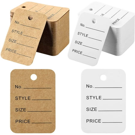 500 Pieces Clothing Tags Marking Tags Unstrung Clothing Tags ...