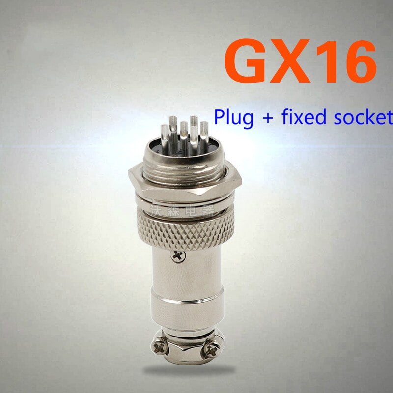 1set GX16 2/3/4/5/6/7/8/9 Pin Male & Female Aviation plug Circular ...