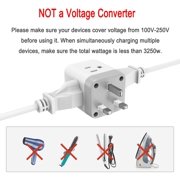 UK Ireland London Power Adapter, UK Travel Plug Adapter with 2 USB ...