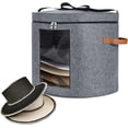 Large Hat Storage Box 19'' Hat Box for Large Hats, Hat Boxes for Women ...