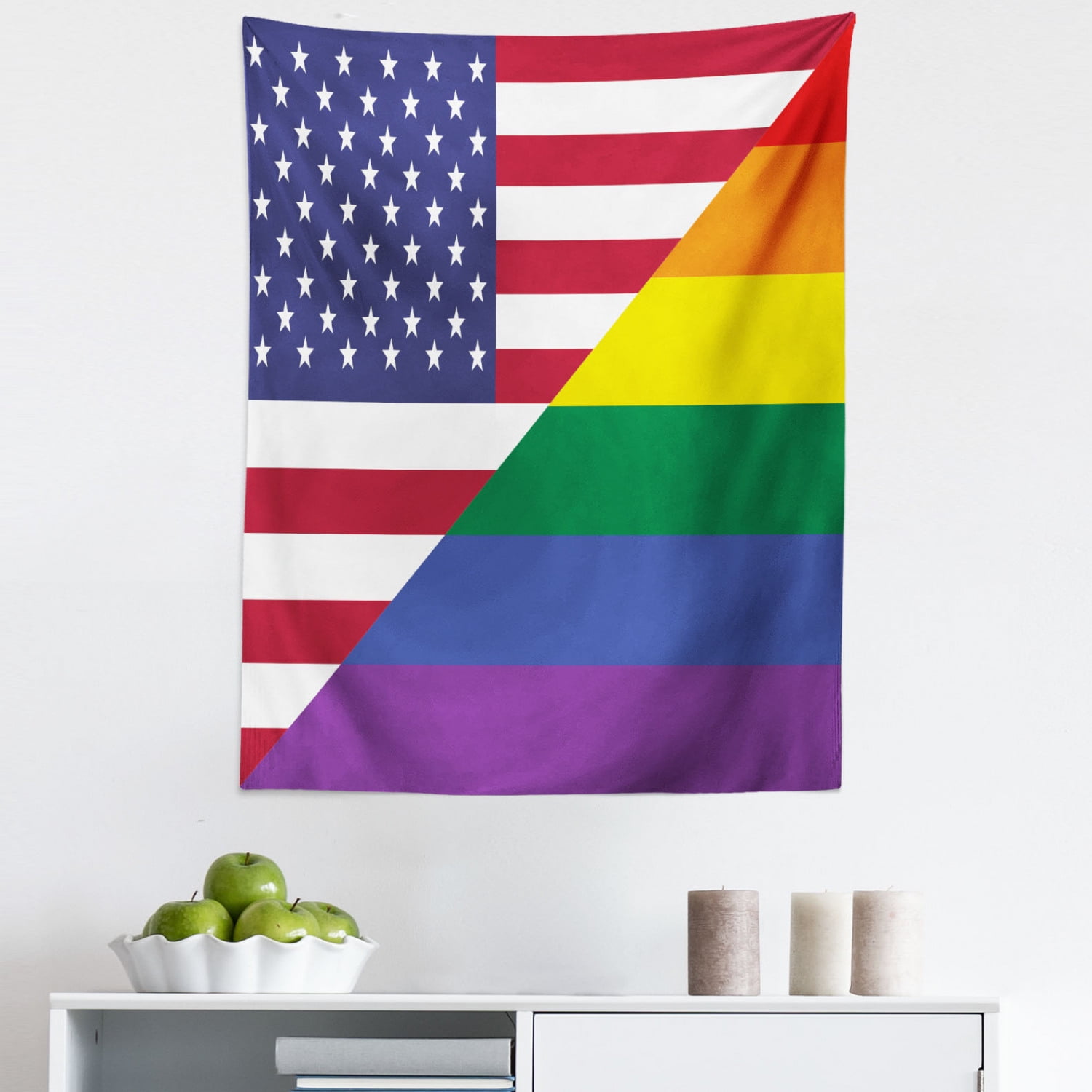 Pride Tapestry, Conceptual Flag with American Pride Colors Activism ...