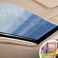 Blue White Ombre Window Privacy Film Stain Glass,Reusable Decorative ...