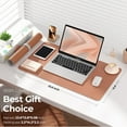 Non Slip Desk Pad, 23.6" x 13.7" PU Leather Desk Protector, Waterproof ...