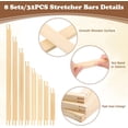 32PCS Stretcher Bars for Needlework, 8 Sizes (6, 7, 8, 9, 10, 12, 14 ...