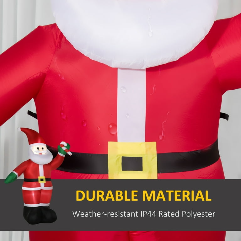 Gemmy Airblown Inflatable Christmas Santa Race Car Lighted Yard