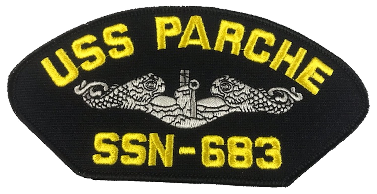 USS PARCHE SSN-683 Ship Patch - Great Color - Veteran Owned Business ...