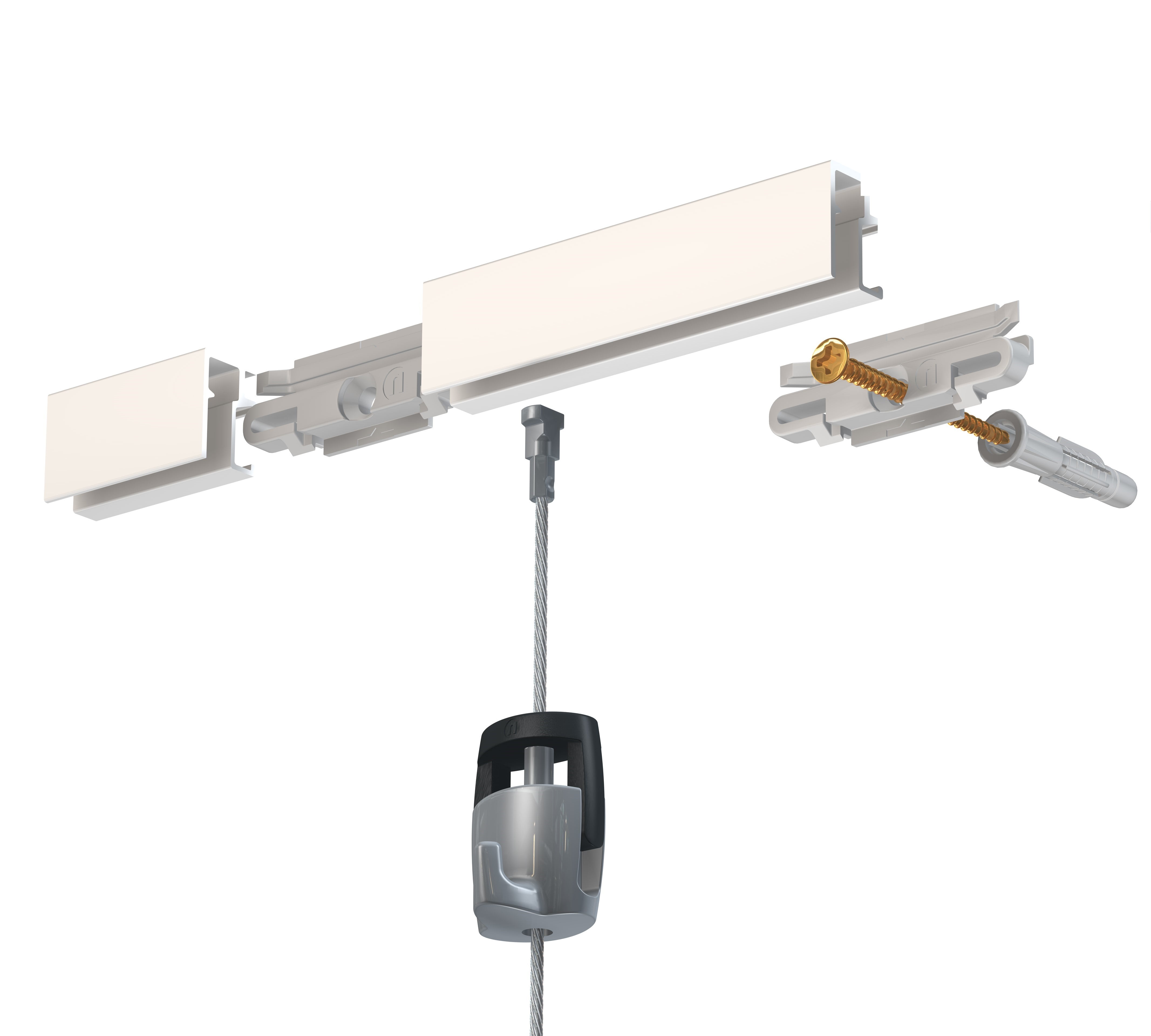 HangZ 74001 Gallery Rail 6ft Hanging System - Walmart.com