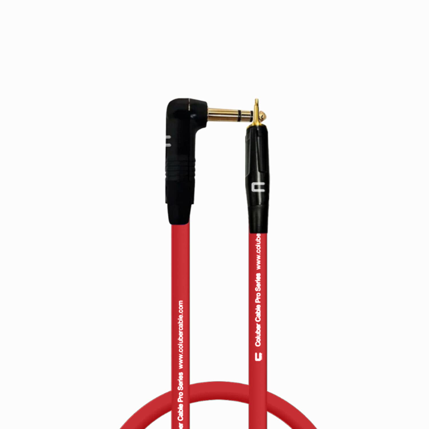 Coluber Cable Right Angle 1/4" TRS to 3.5 TS Male Pro 3-Pin Audio ...