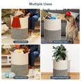 "ROKR Large Cotton Rope Laundry Basket, HOME Tall Woven Hamper for ...