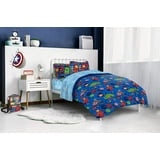 Marvel Super Hero Full Bed Set - 5 Piece, 100% Microfiber, Avengers ...