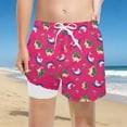 Byoo Toddler Boys UPF 50+ Dual Layer Swim Trunks Shark & Dinosaur Print ...