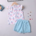 TAIAOJING Girls Summer Clothes 2 Piece Kids Toddler Baby Girls Spring Summer Print Cotton ...