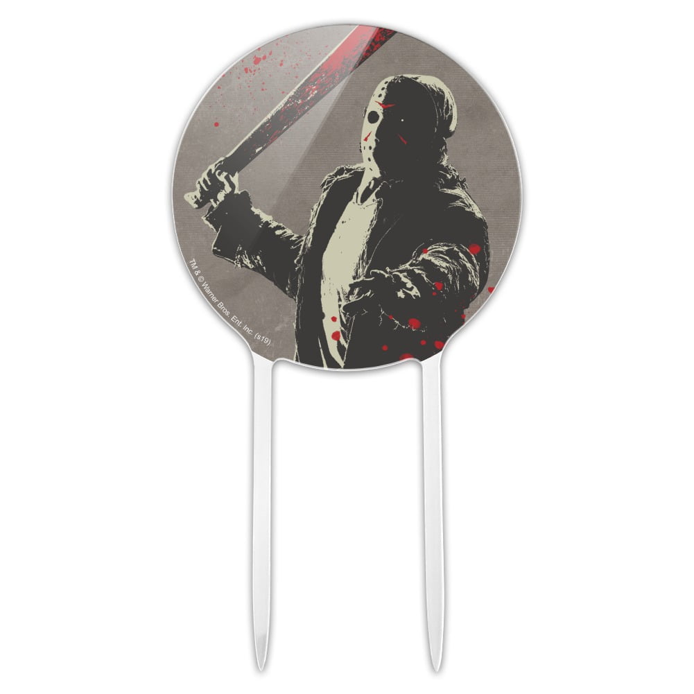 Acrylic Friday the 13th Jason Character Cake Topper Party Decoration ...