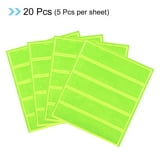 Uxcell Reflective Stickers, 20in4 Sets 4.5x1 Inch Adhesive Caution ...