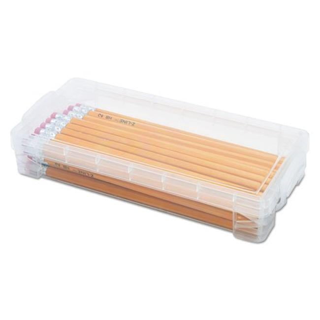 Advantus Corporation 40309 Super Stacker Pencil Box, Clear - 8.25 x 3. ...
