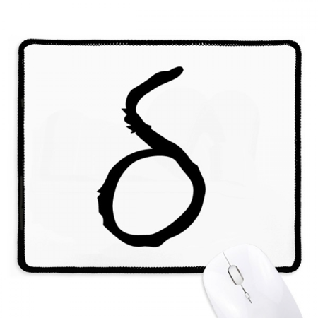 greek alphabet delte black mousepad stitched edge mat rubber gang pad ...
