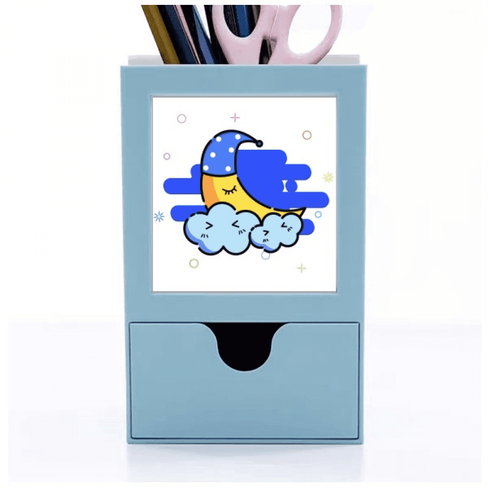 Cloudy Twinkle Evening Animation Desk Supplies Organizer Pen Holder ...