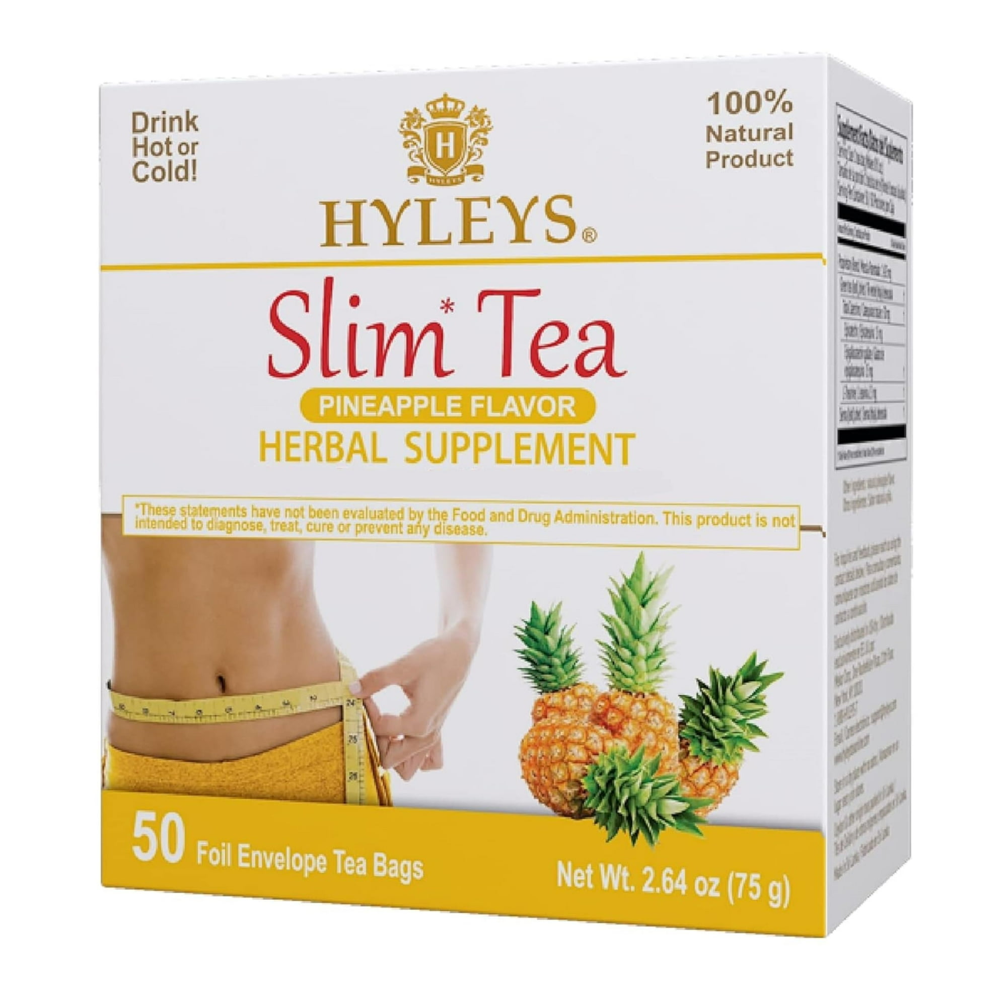 Click here for Tea Hyleys Slim Weight Loss W/ Pineapple 50 Tea Ba... prices