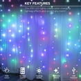 Merkury Innovations 200-Count Multicolor Cascading Curtain String ...