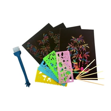 Scratch Art Paper - Gold/Silver Foil - 8.5 x 11 inches - 10 sheets ...