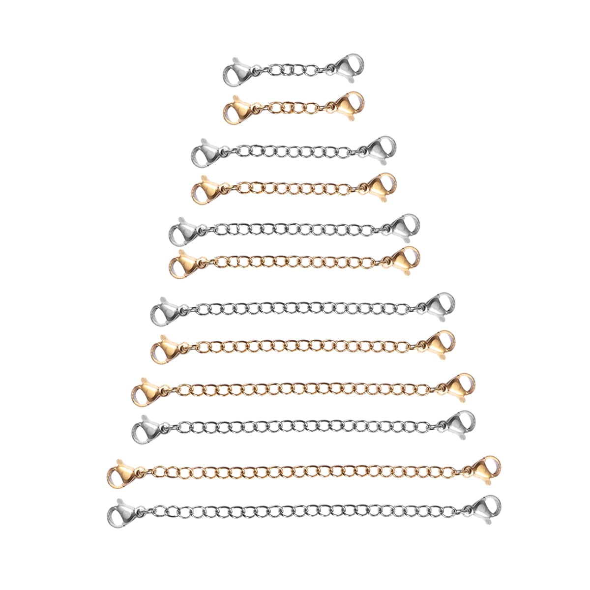 Click here for Ounona 12pcs Stainless Steel Lobster Buckle Extend... prices