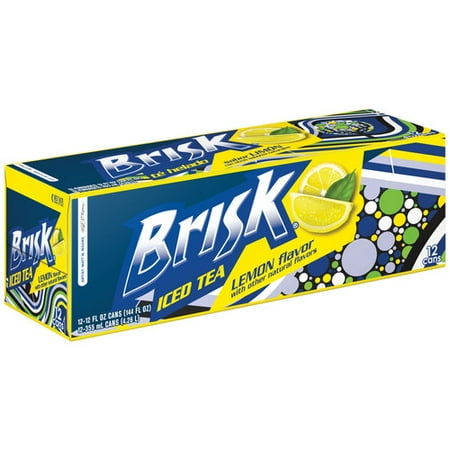 Lipton Brisk Lemon Iced Tea, 12 oz, 12 pk - Walmart.com