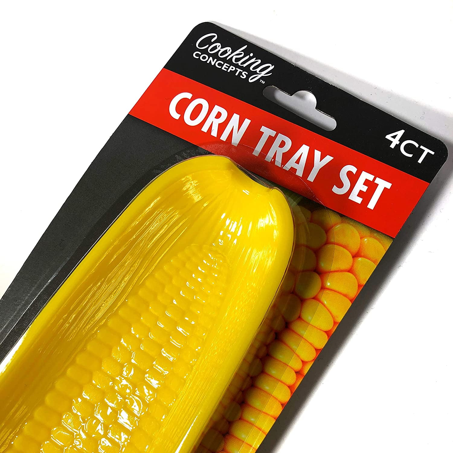 Corn Dishes Corn On The Cob Trays And Corn Cob Fork Holders Set Of 4 ...