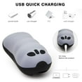 Silicone Warming Stroker 10 Vibration Functions Rechargeable Black Slate Male Masturbator