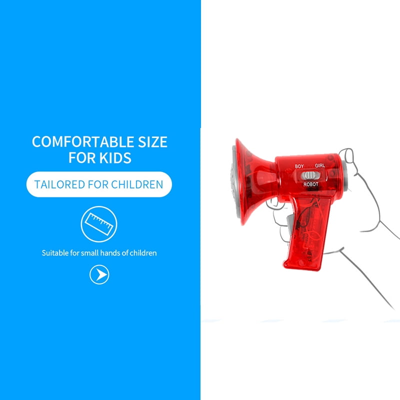 Buy Voice Changer Microphone for Kids- Megaphone Function, LED Lights ...