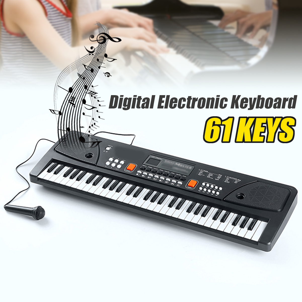 61 Key Digital Music Electronic Keyboard Piano Early Educational Tool ...