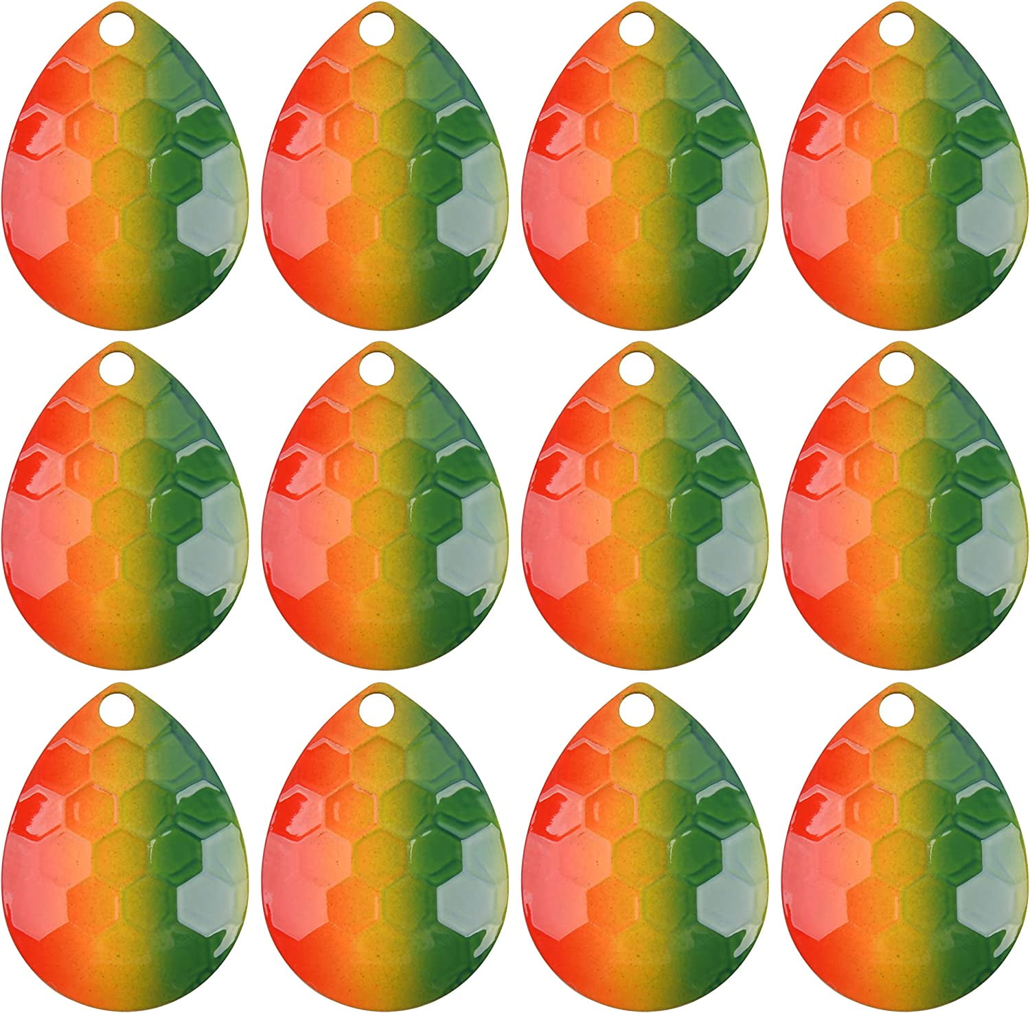 Painted Colorado Blades for Fishing Lure Making, 20pcs/Pack Colorful ...